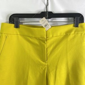 LOFT | Pants & Jumpsuits | Nwt Loft P Yellow Cropped Flair Wide Leg ...
